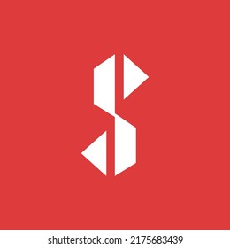 Letter S Monogram Vector Logo Geometric Stock Vector (Royalty Free ...