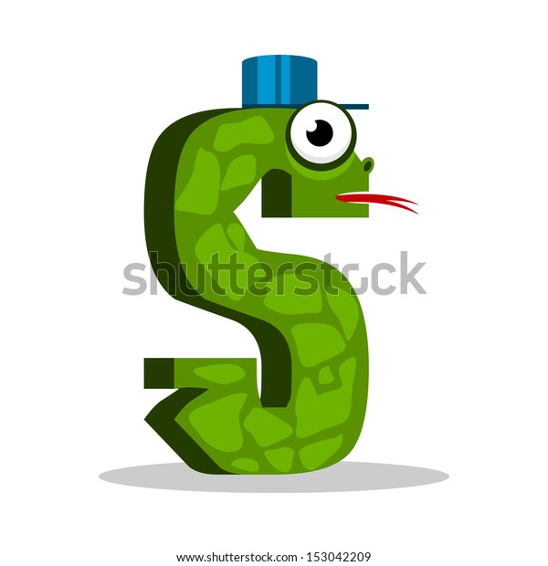Letter S Monster Vector Illustration Stock Vector (Royalty Free ...
