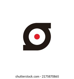 Letter S Off Circle Geometric Symbol Stock Vector (Royalty Free ...