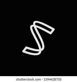 Letter S Outline Monogram Creative Abstract Stock Vector (Royalty Free ...
