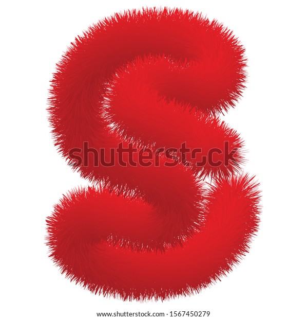 Letter S Red Drawing Vector Work Stock Vector (Royalty Free) 1567450279 ...