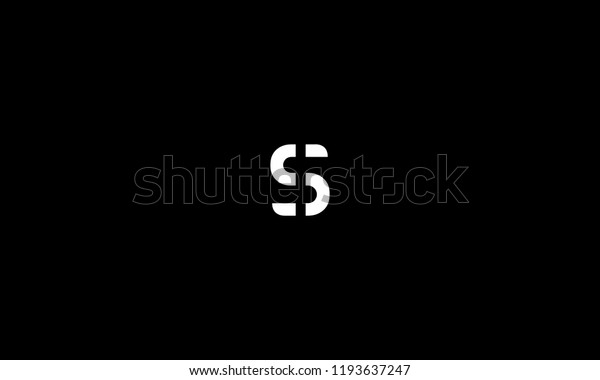 Letter S Retro Logo Negative Space Stock Vector (Royalty Free ...