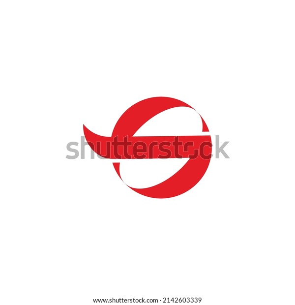 Letter S Ribbon Round Circle Geometric Stock Vector (Royalty Free ...