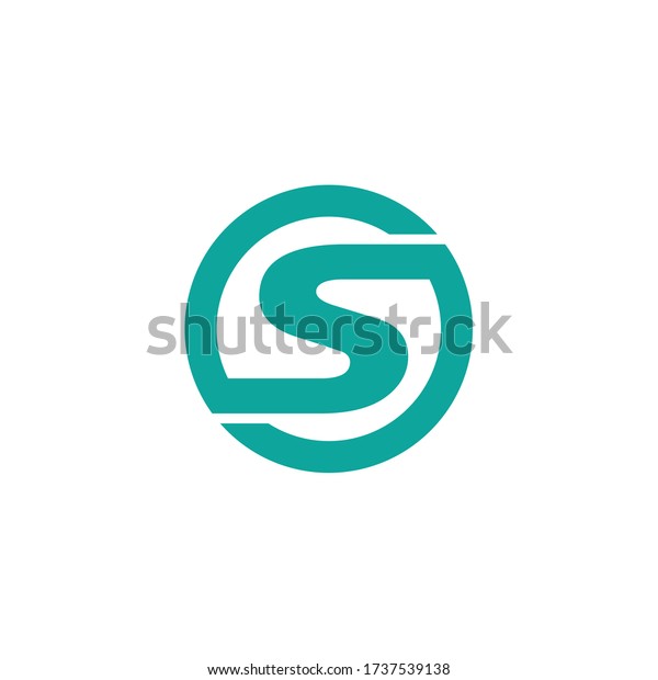 Letter S Round Logo Design Vector: เวกเตอร์สต็อก (ปลอดค่าลิขสิทธิ์ ...