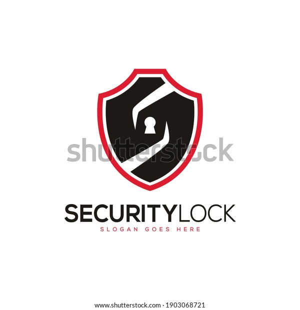 Letter S Security Lock Shield Logo Stock Vector (Royalty Free ...