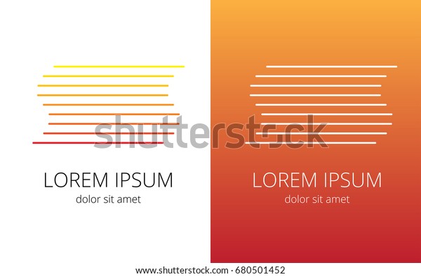 Letter S Shown Horizontal Lines On Stock Vector (Royalty Free ...