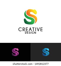 Letter S Simple Logo Icon Design Stock Vector (Royalty Free) 1492812377 ...