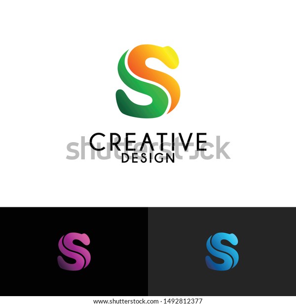 Letter S Simple Logo Icon Design Stock Vector (Royalty Free) 1492812377 ...