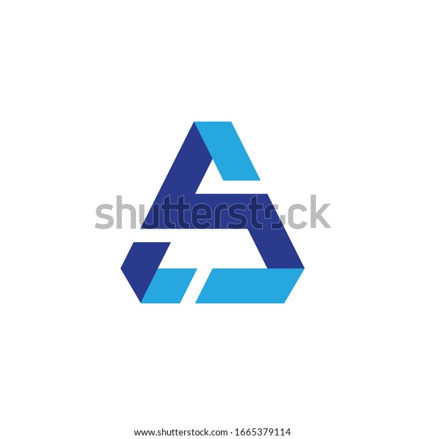 Letter S Triangle Initial Logos Stock Vector (Royalty Free) 1665379114 ...