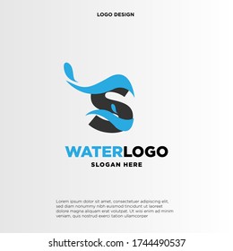 Letter S Water Splash Vector Logo Stock Vector (Royalty Free ...