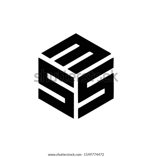 Letter S3s Mss Sms Hexagon Cool Stock Vector (Royalty Free) 1549774472 ...