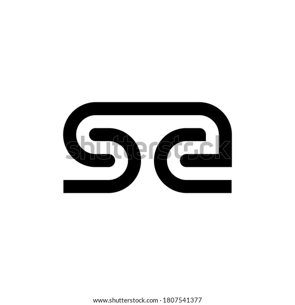 Letter Sa Logo Design Template Stock Vector (Royalty Free) 1807541377 ...