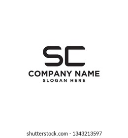 Letter Sc Logo Design Template Stock Vector (Royalty Free) 1343213597 ...