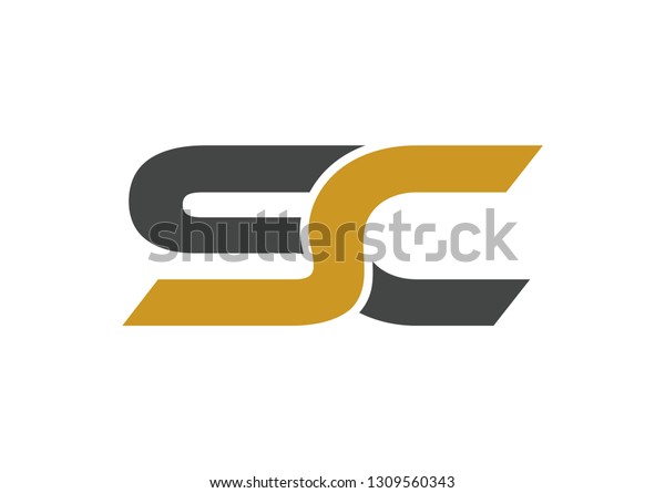 Letter Sc Logo Design Vector Stock Vector (Royalty Free) 1309560343 ...