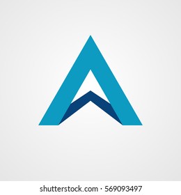 Letter Shadow Logo Icon Design: vector de stock (libre de regalías ...