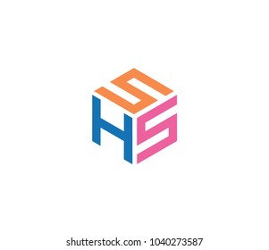 Letter Shs Logo Template Stock Vector (Royalty Free) 1040273587 ...