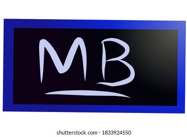 Letter Sign Mb Stock Vector (Royalty Free) 1833924550 | Shutterstock