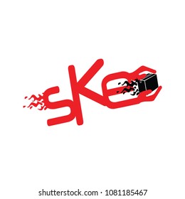 Letter Ske Logo Stock Vector (Royalty Free) 1081185467 | Shutterstock