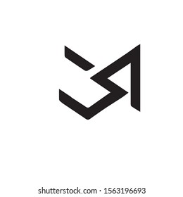 Letter Sm Simple Design Logo Vector Stock Vector (Royalty Free ...