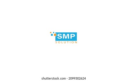 Letter Smp Tech Logo Design Stock Vector (Royalty Free) 2099302624