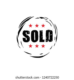 Letter Sold Logo Stock Vector (Royalty Free) 1240722250 | Shutterstock