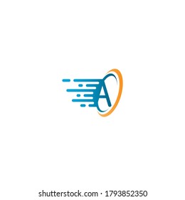 Letter Speed Circle Logo Concept Letter Stock Vector (Royalty Free ...