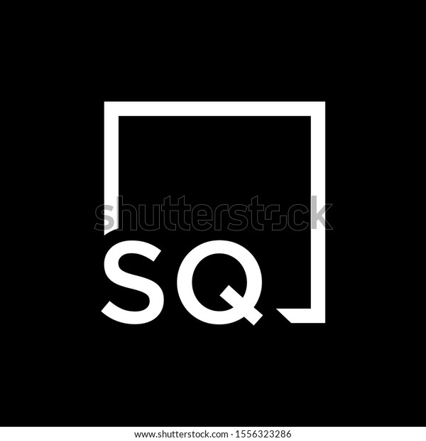 Letter Sq Logo Design Square Frame Stock Vector (Royalty Free ...