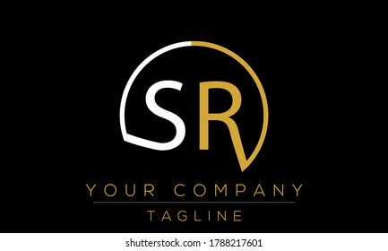 Letter Sr Logo Design Creative Modern Stock Vector (Royalty Free ...