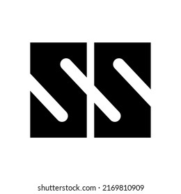Letter Ss Black Box Icon Logo Stock Vector (Royalty Free) 2169810909 ...