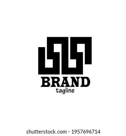 Letter Ss Line Logo Design Stock Vector (Royalty Free) 1957696714 ...