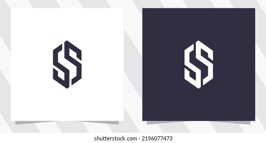 Letter Ss Logo Design Template Stock Vector (Royalty Free) 2196077473 ...