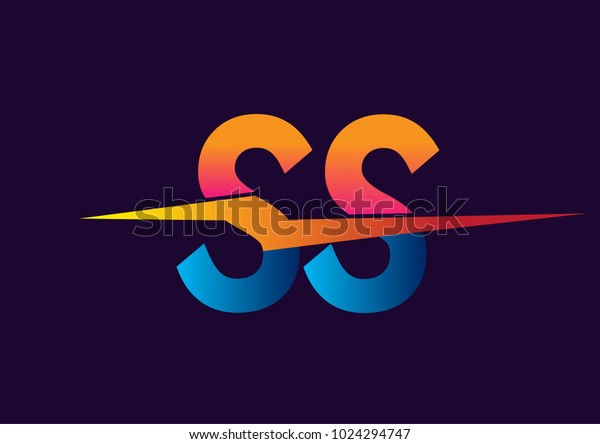 Letter Ss Logo Lightning Icon Letter Stock Vector (Royalty Free) 1024294747