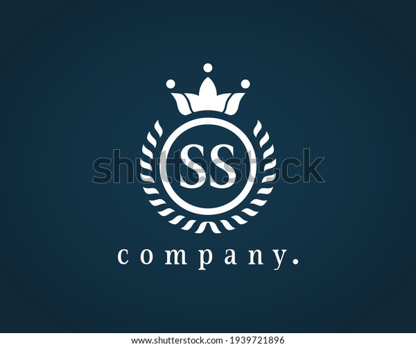 Letter Ss S Laurel Wreath Template Stock Vector (Royalty Free ...