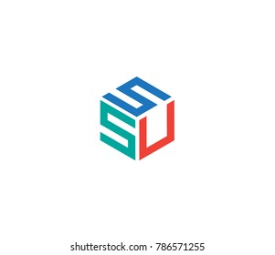 Letter Ssu Logo Three Letter Icon Stock Vector (Royalty Free) 786571255 ...