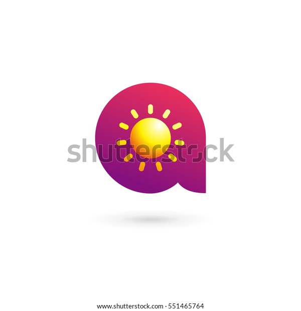 Letter Sun Logo Icon Design Template Stock Vector (Royalty Free ...