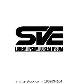 Letra SVE simple vector de diseño: vector de stock (libre de regalías ...