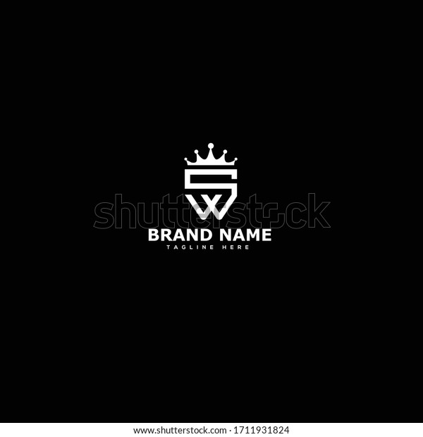 Letter Sw Logo Icon Design Template Stock Vector (Royalty Free) 1711931824