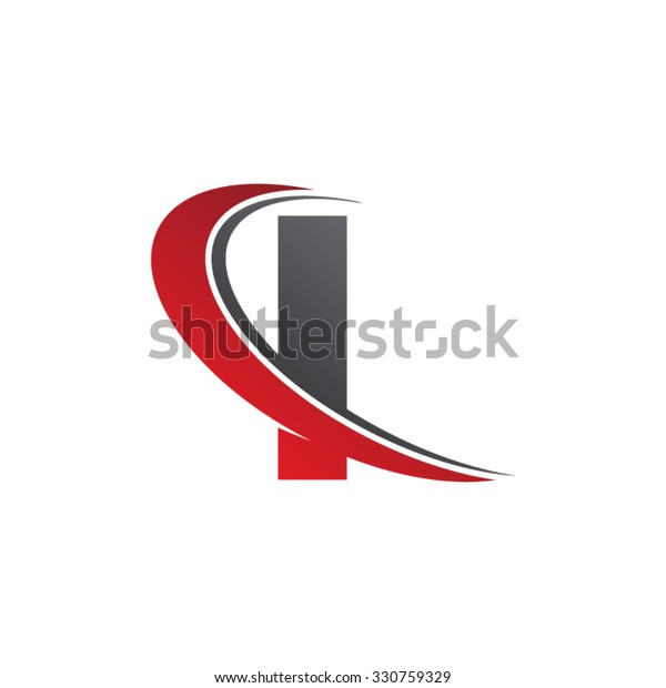 Letter Swoosh Red Logo Stock Vector (Royalty Free) 330759329