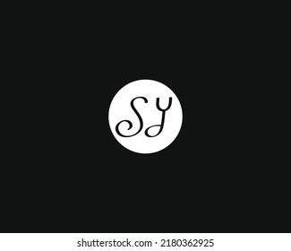 Letter Sy Logo Design Vector Template Stock Vector (Royalty Free ...