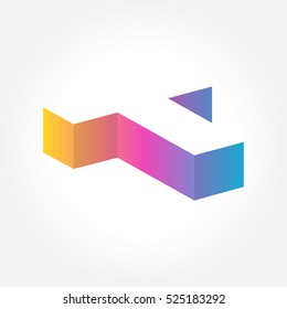 Letter T 3 Dimensional Logo Icon Stock Vector (Royalty Free) 525183292 ...
