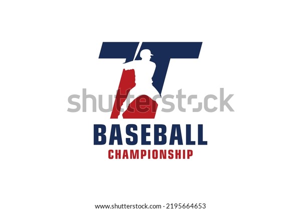 Letter T Baseball Logo Design Vector Stock Vector (Royalty Free ...