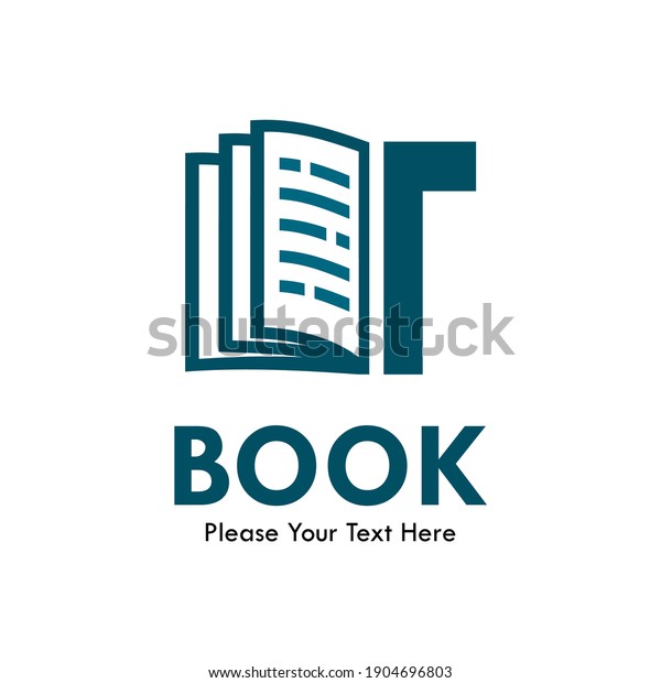 Letter T Book Logo Template Illustration: เวกเตอร์สต็อก (ปลอดค่า ...