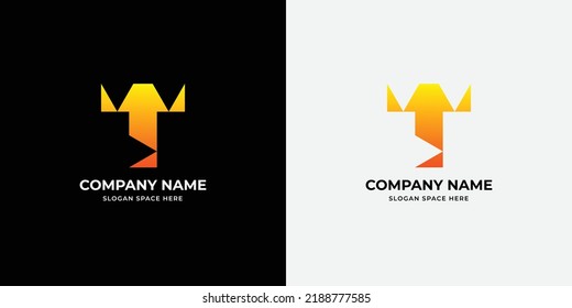 Letter T Colorful Gradient Logo Icon Stock Vector (Royalty Free ...