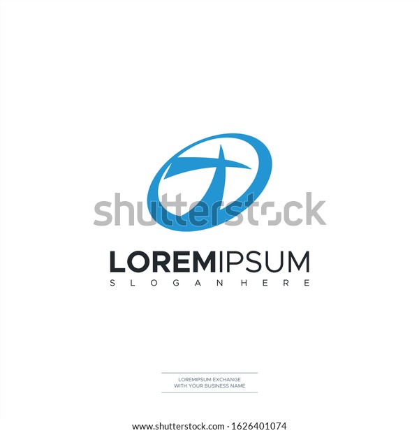 Letter T Cross Church Vector Logo Stock Vector (Royalty Free ...