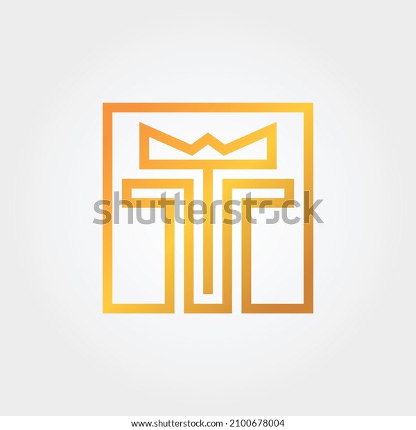 Letter T Crown Vector Design Illustrations Stock Vector (Royalty Free ...