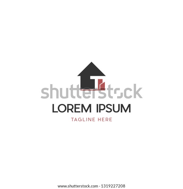 Letter T Home Building Vector Logo Stock Vector (Royalty Free ...