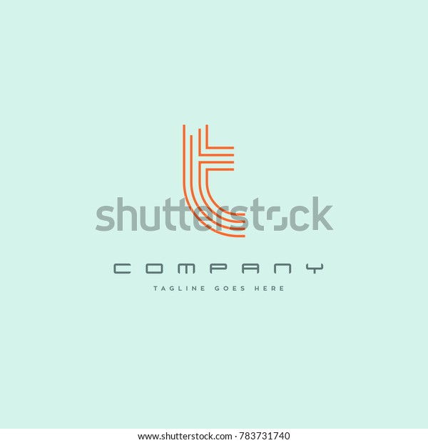 Letter T Line Logo Icon Stroke Stock Vector (Royalty Free) 783731740 ...