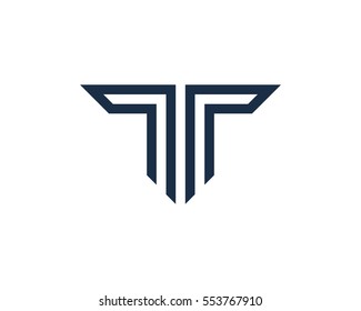 Letter T Line Logo Design Element Stock Vector (Royalty Free) 553768534