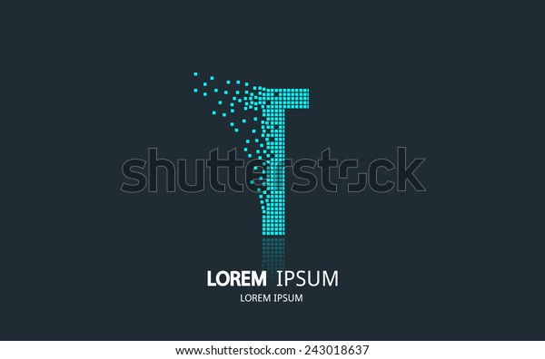 Logo Lettre T. Logotype alphabétique création : image vectorielle de ...