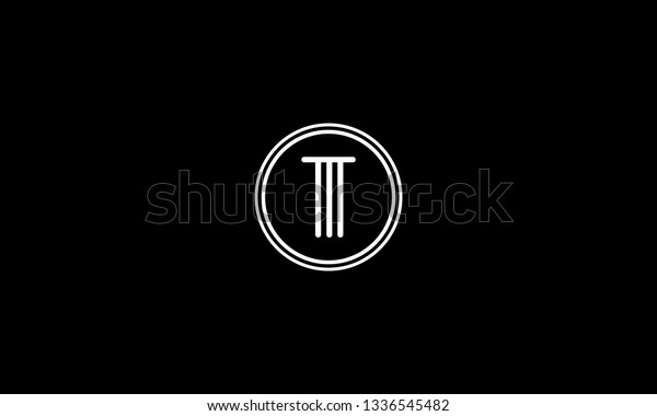 Letter T Logo Circle Frame Logo Stock Vector (Royalty Free) 1336545482 ...